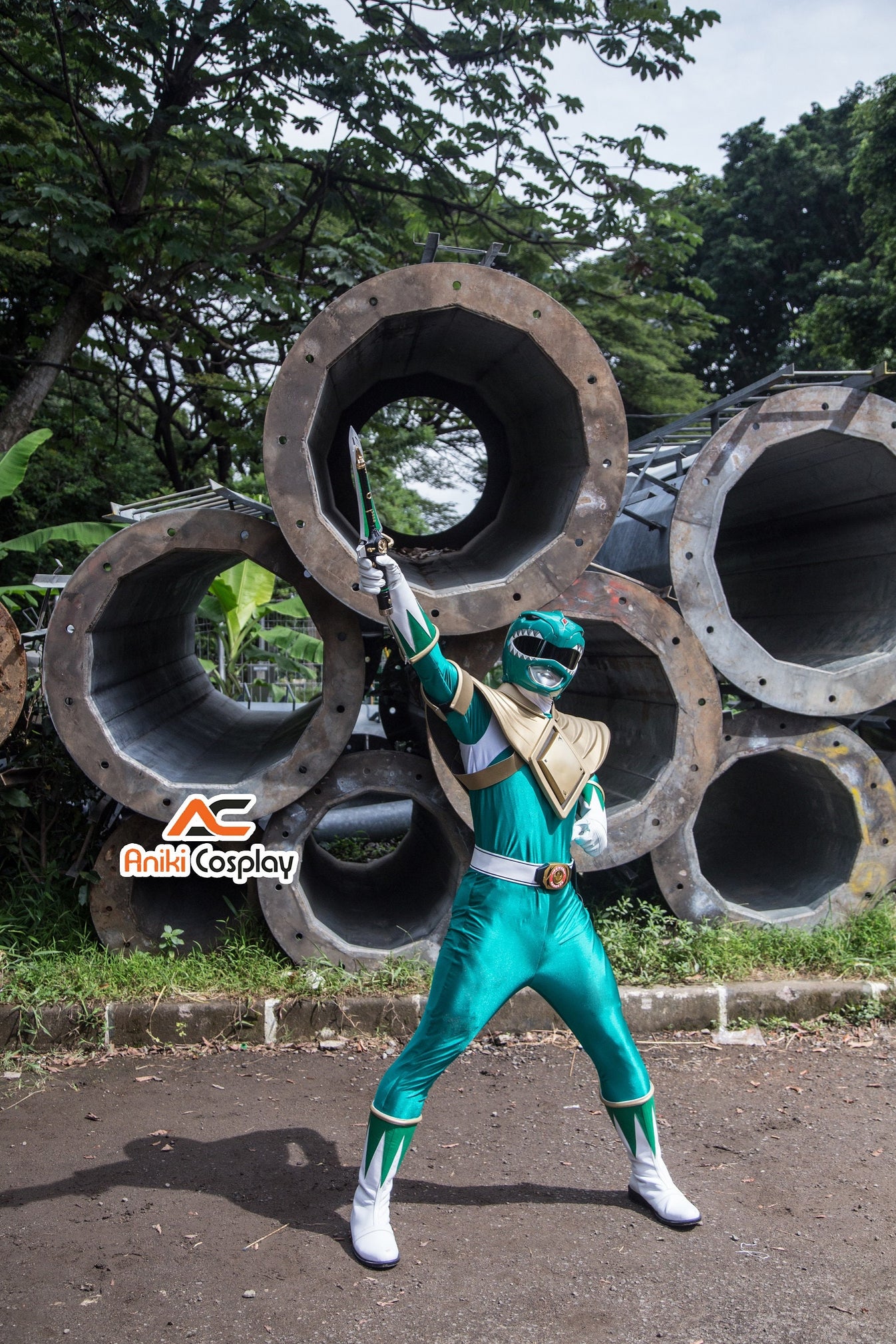 ANIKI MMPR Green Ranger Cosplay Costume Set – AnikiCosplay